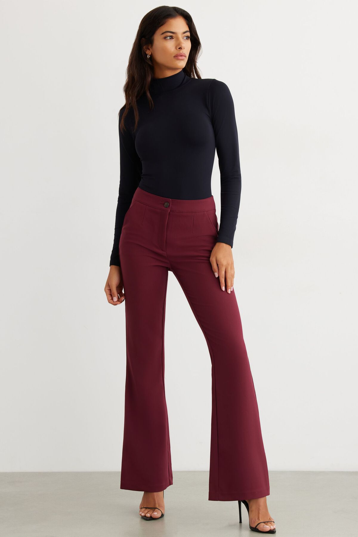 Fitted Flare Pants | Dynamite