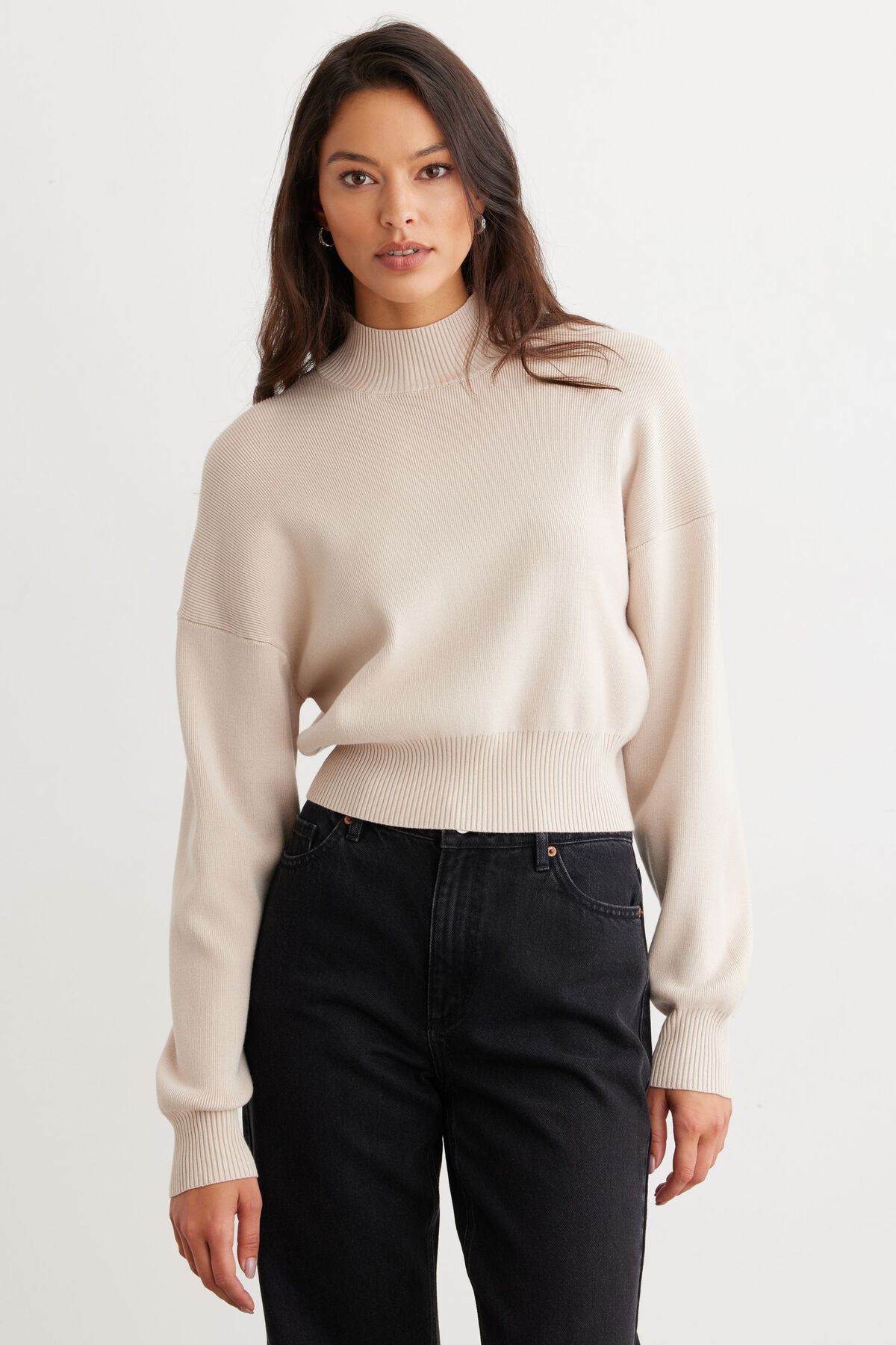 Mock Neck Sweater | Dynamite