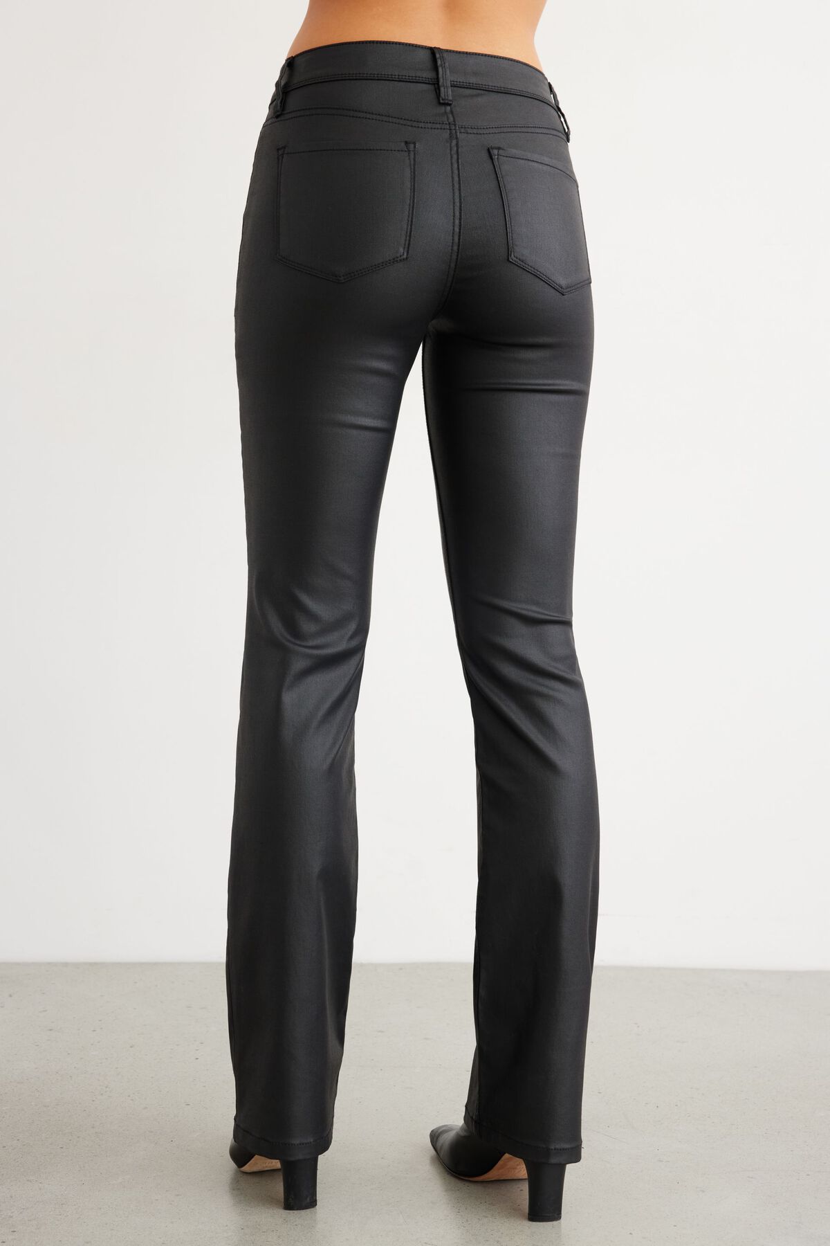 Dynamite Helena Coated Demi Bootcut Pants - 10007711206V
