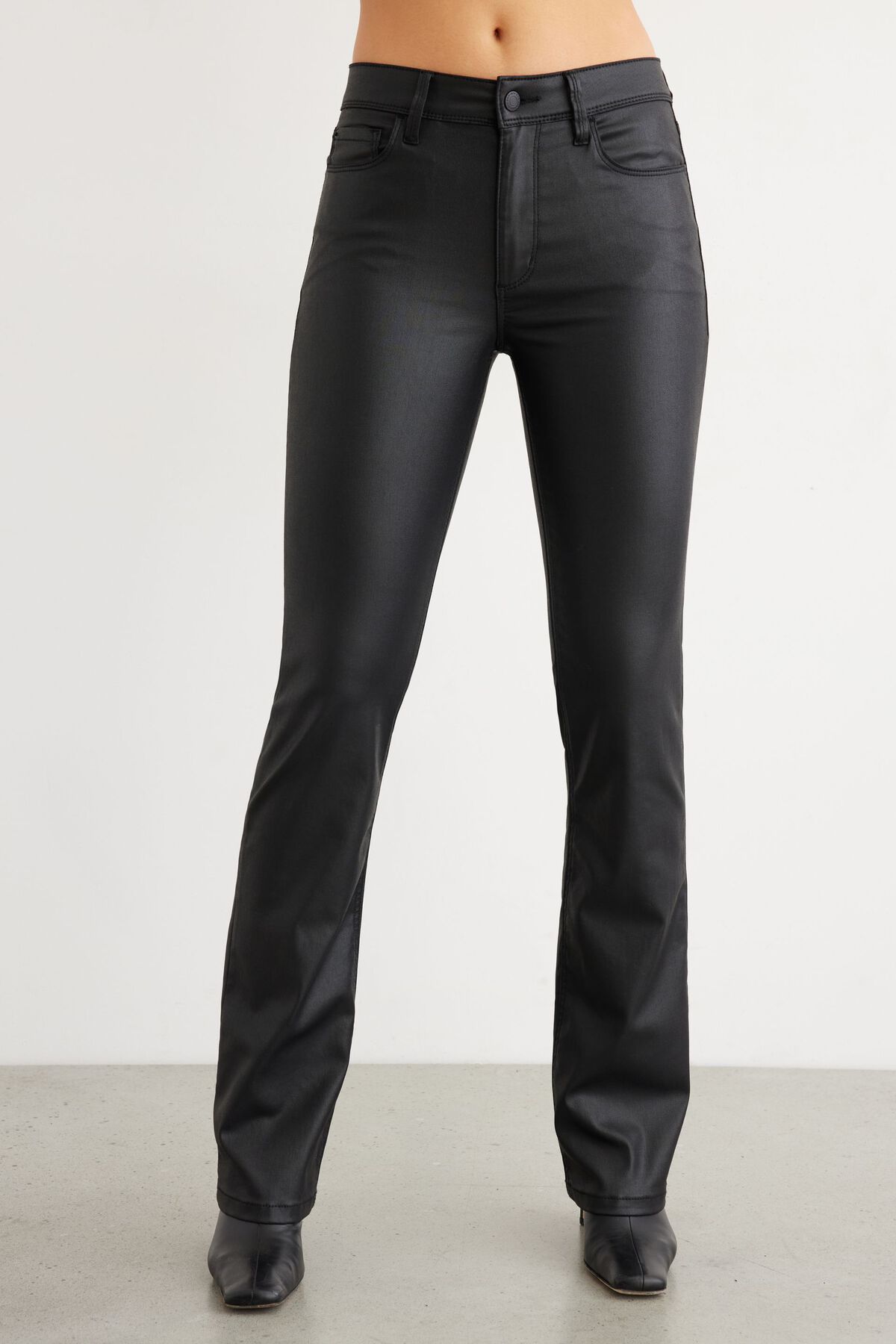Dynamite Helena Coated Demi Bootcut Pants - 10007711206V