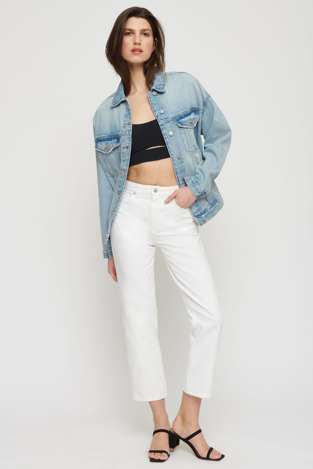 Dynamite Oversized Denim Jacket - 10006520607H