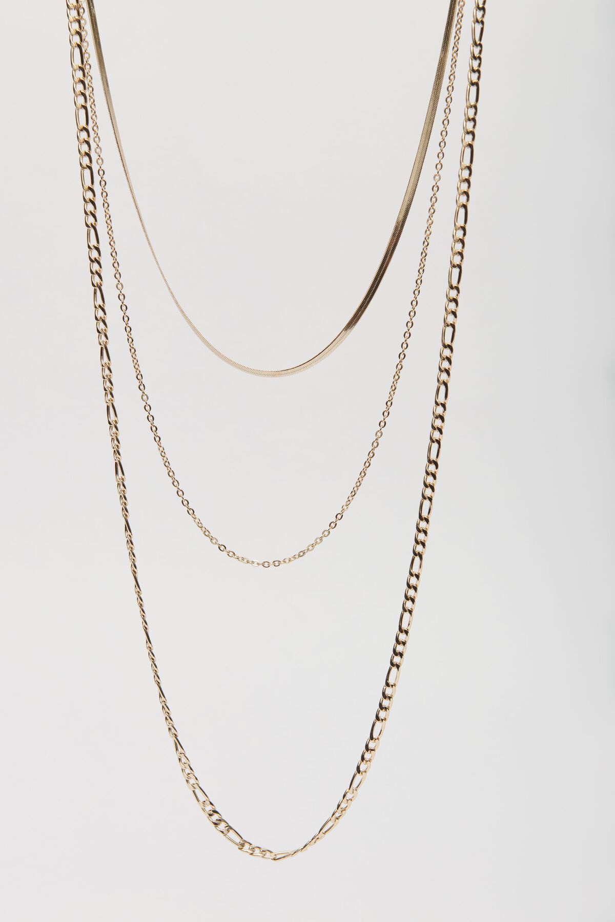 Dynamite 3-Pack Long Snake & Curb Chain Necklace - 100063490830