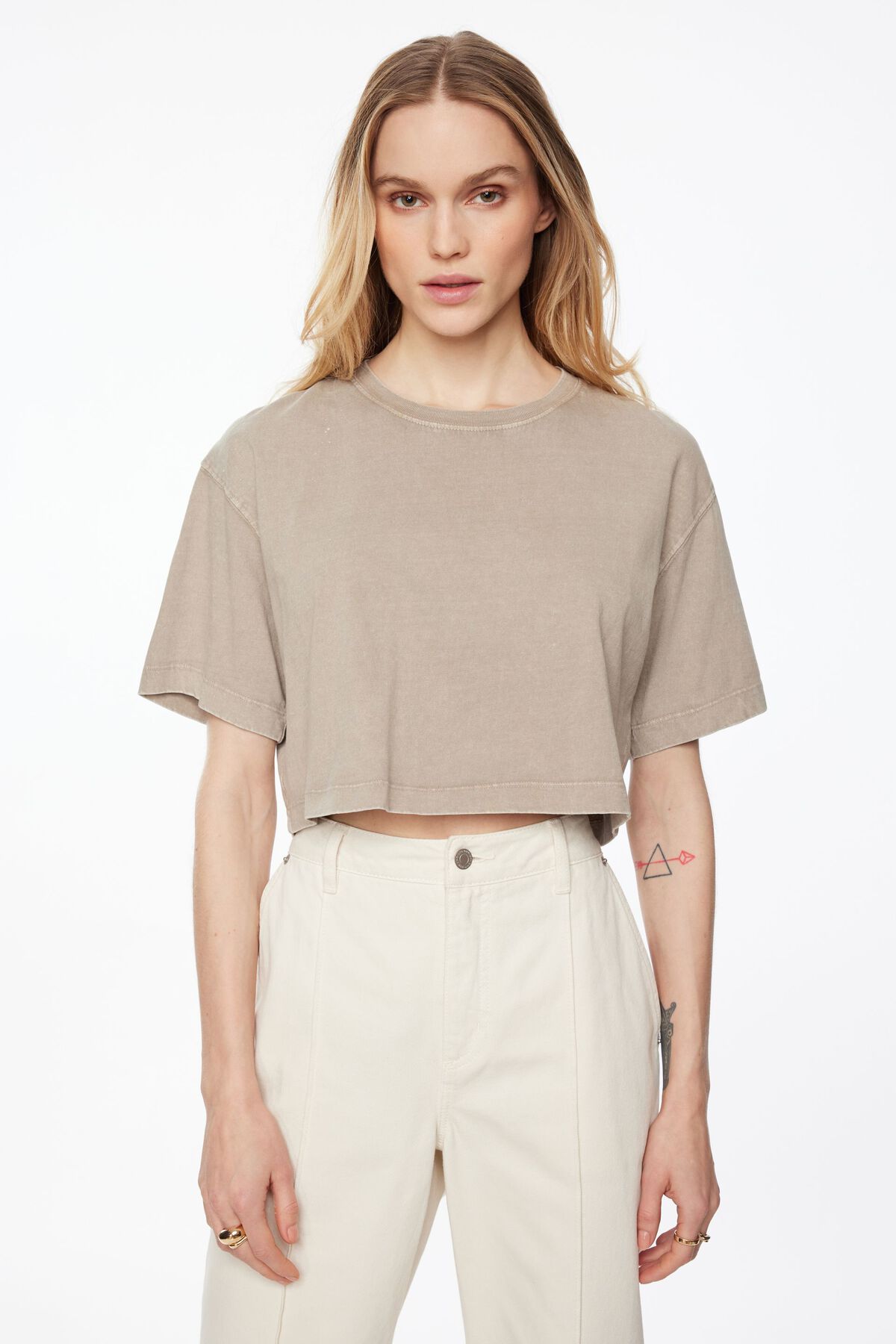 Juno Cropped Boxy Tee | Dynamite