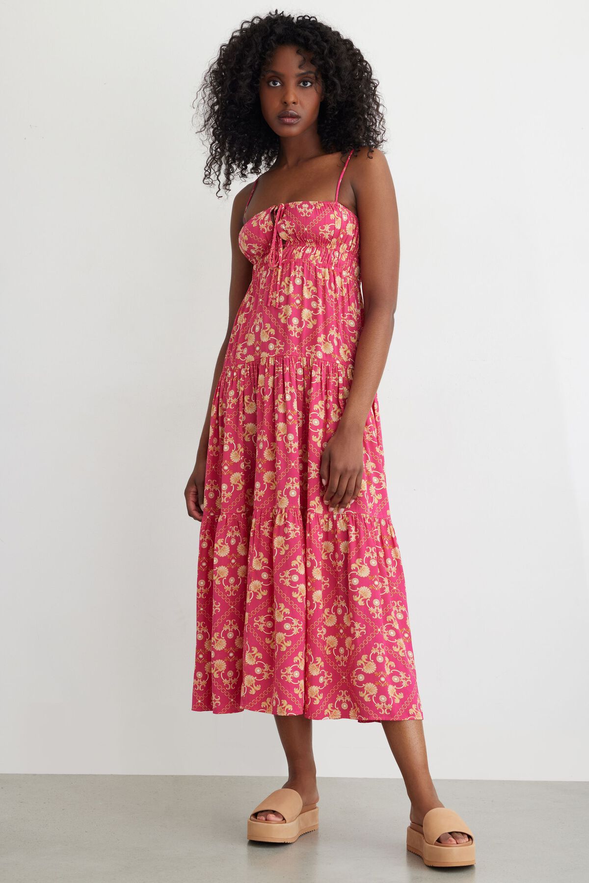 Dynamite Tiered Maxi Dress - 10008060568B