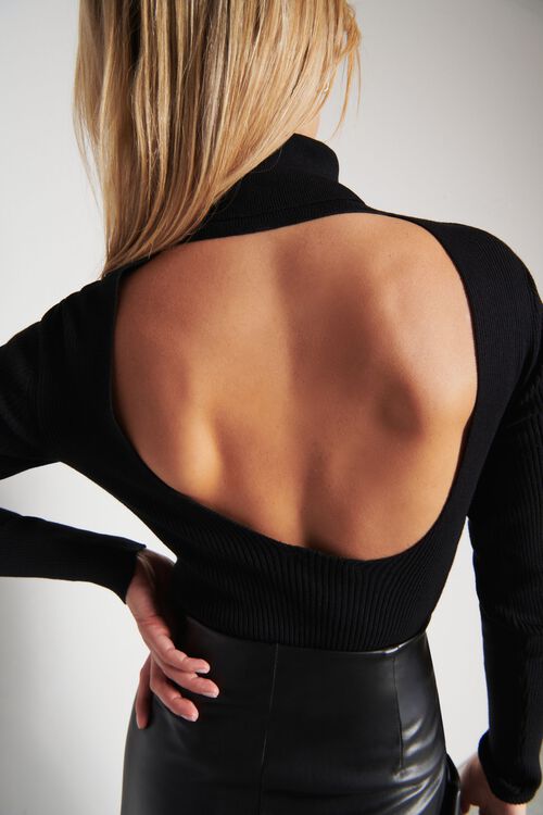 backless sweater top