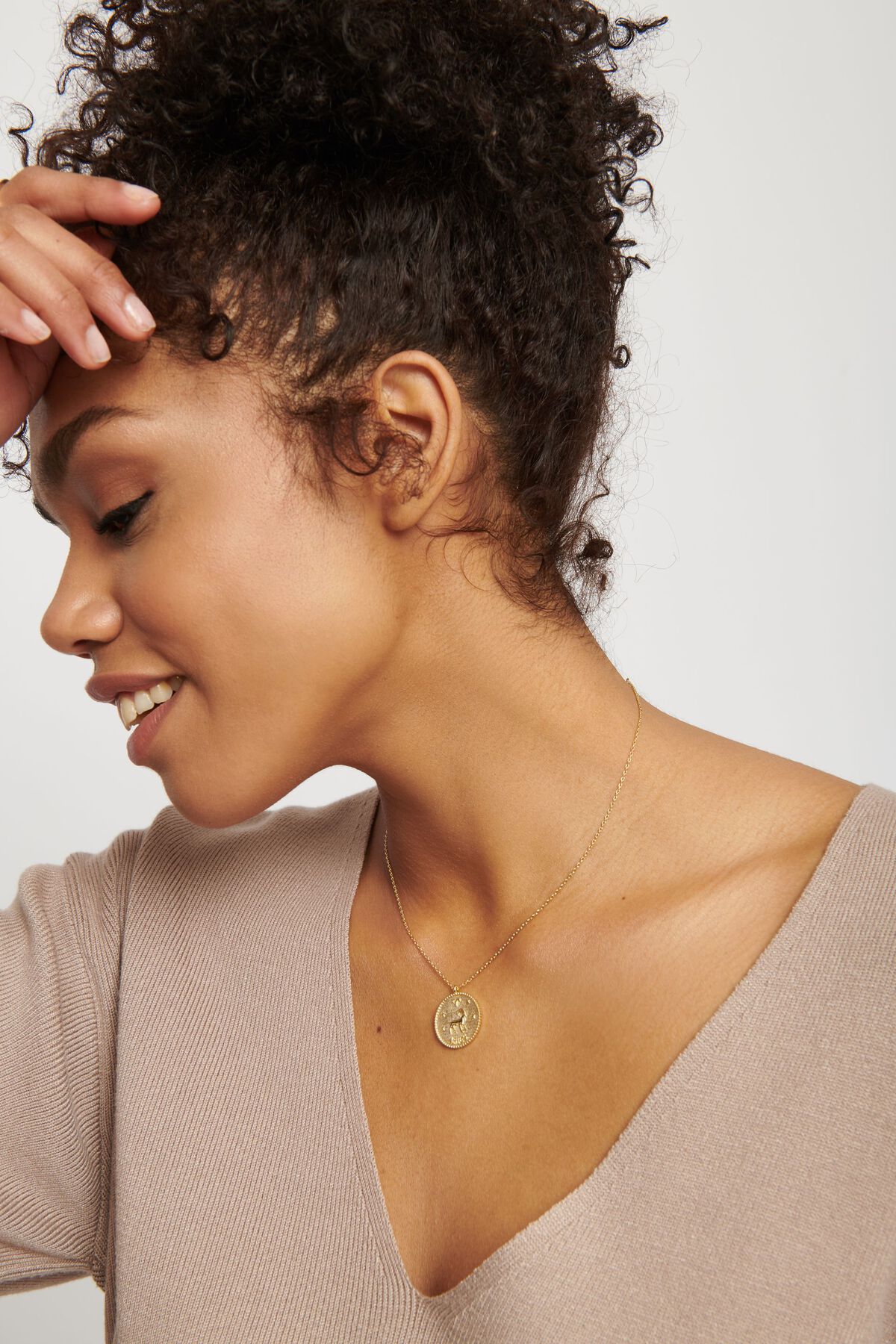 Dynamite 14K Gold Plated Zodiac Necklace - 1000639183W3