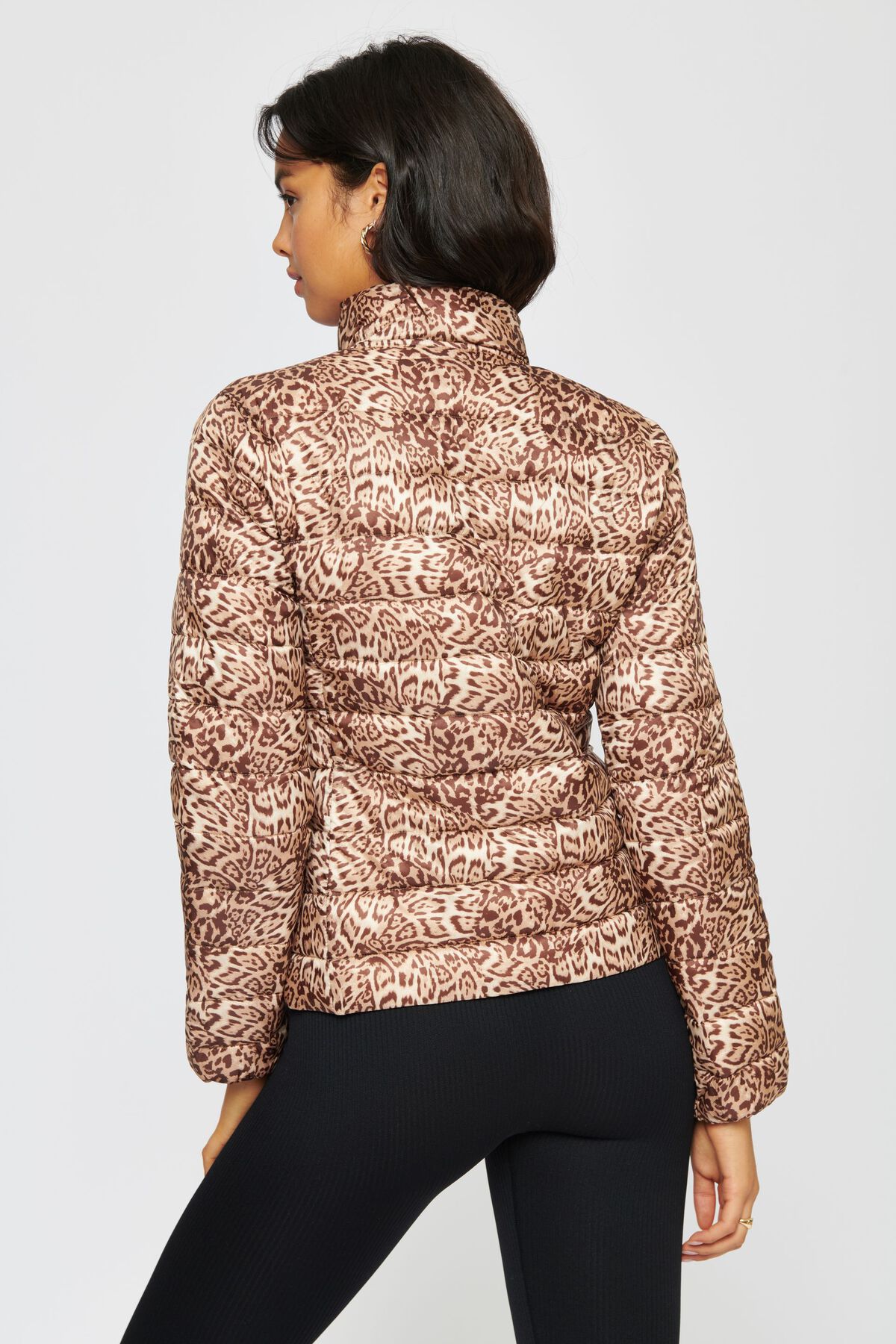 Dynamite Printed Essential Puffer Jacket - 1000608833EN