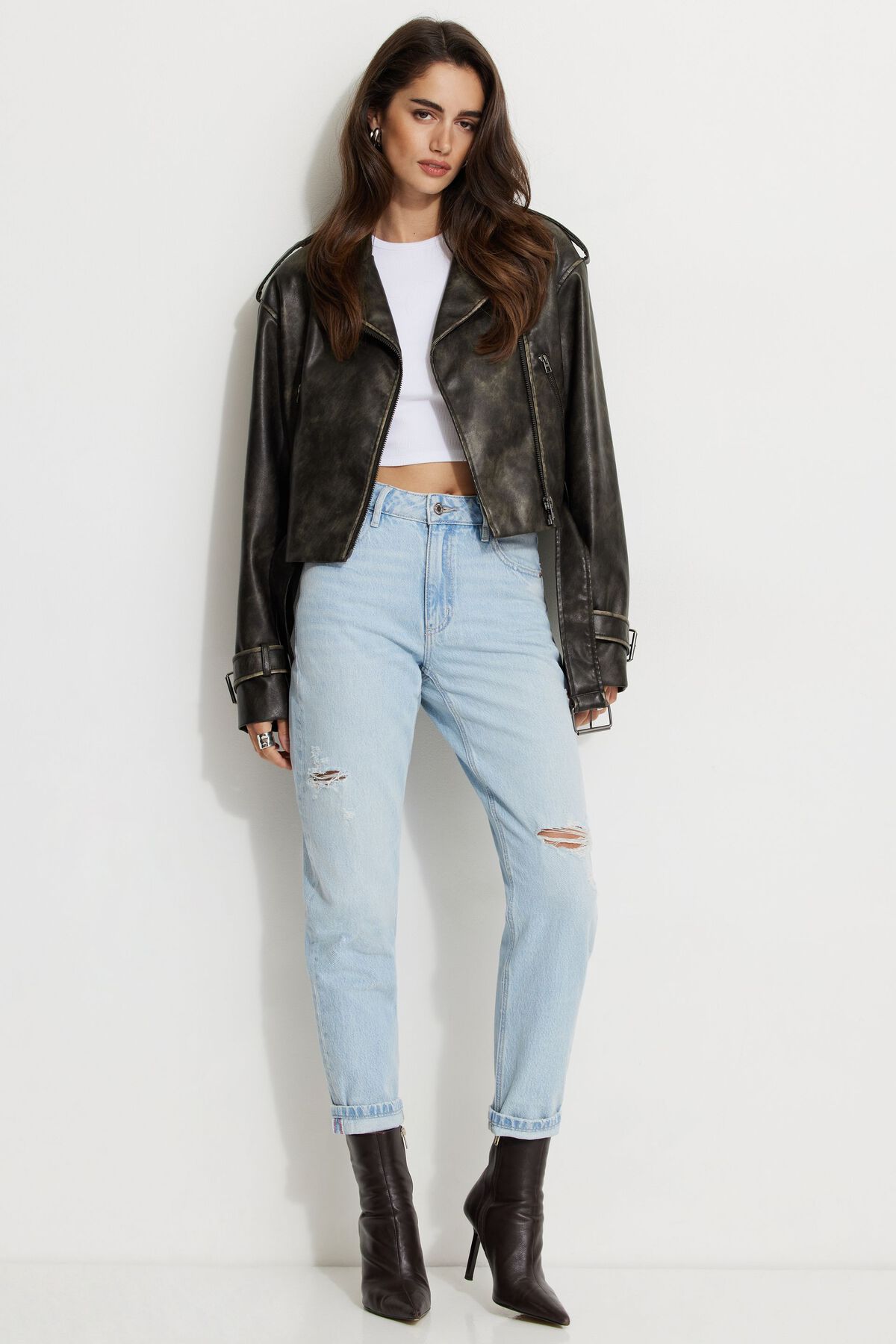 Claudia Mom Jeans Blue | Dynamite