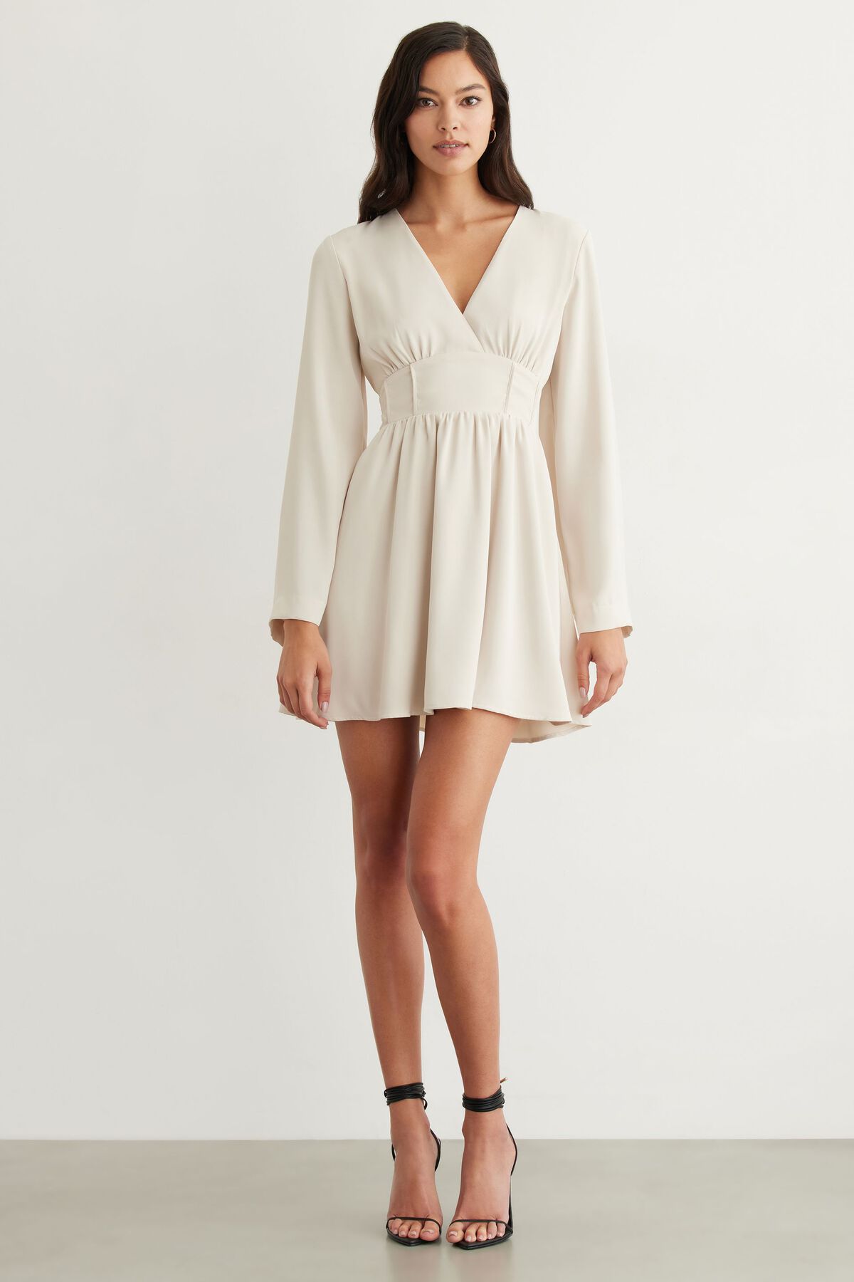 Flora Long Sleeve Flare Dress | Dynamite