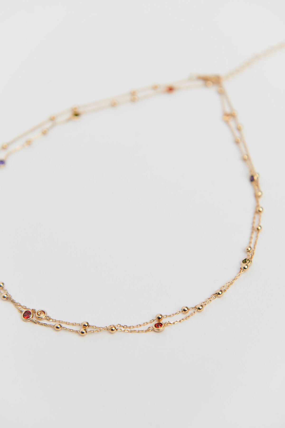 Dynamite Double-Wrap Gem Channel Necklace - 1000652932DA