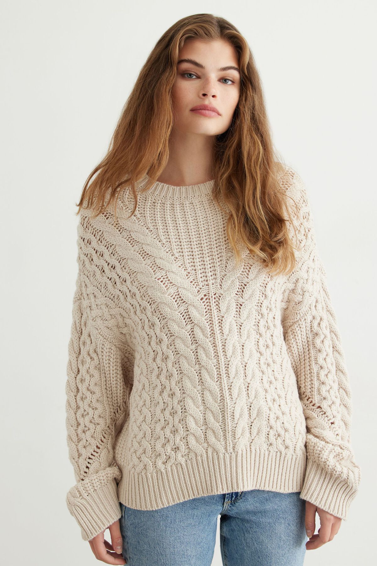 Cable Knit Sweater BROBEI | Dynamite