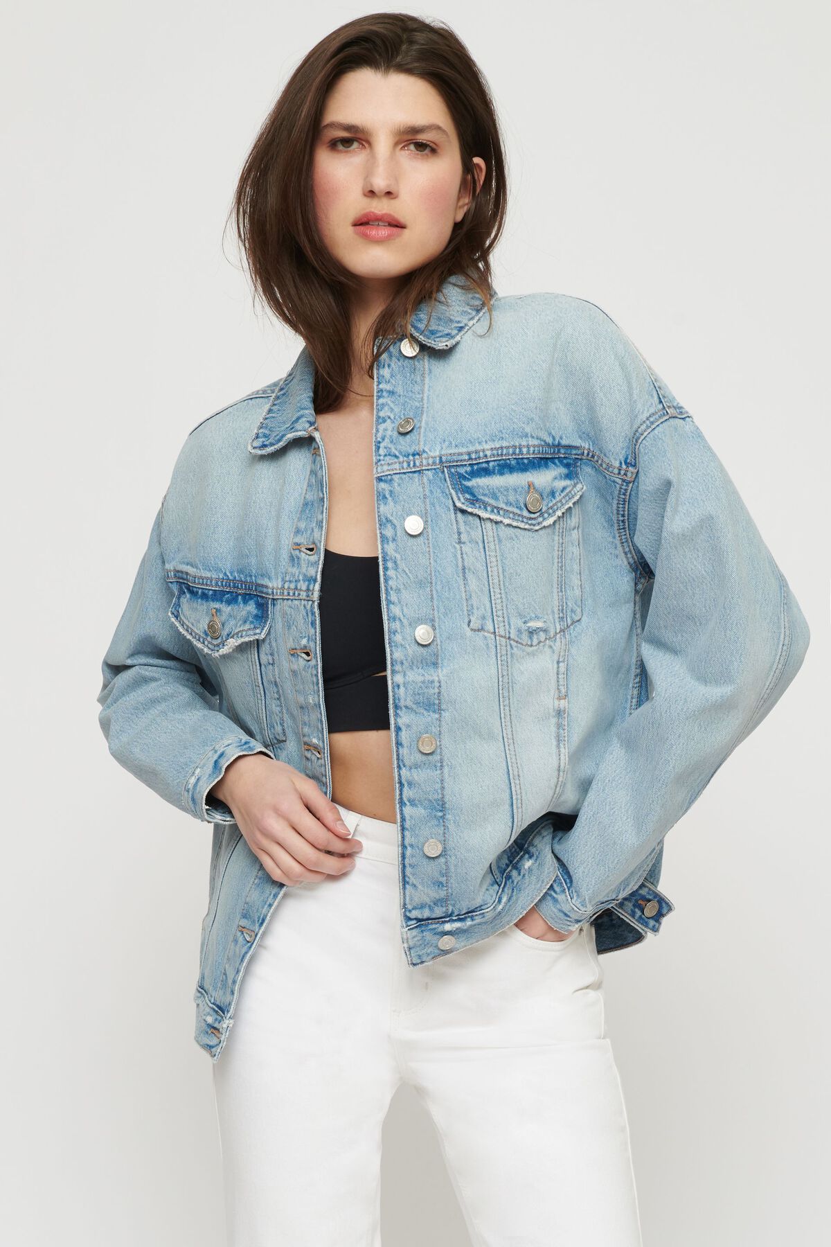 Dynamite Oversized Denim Jacket - 10006520607H