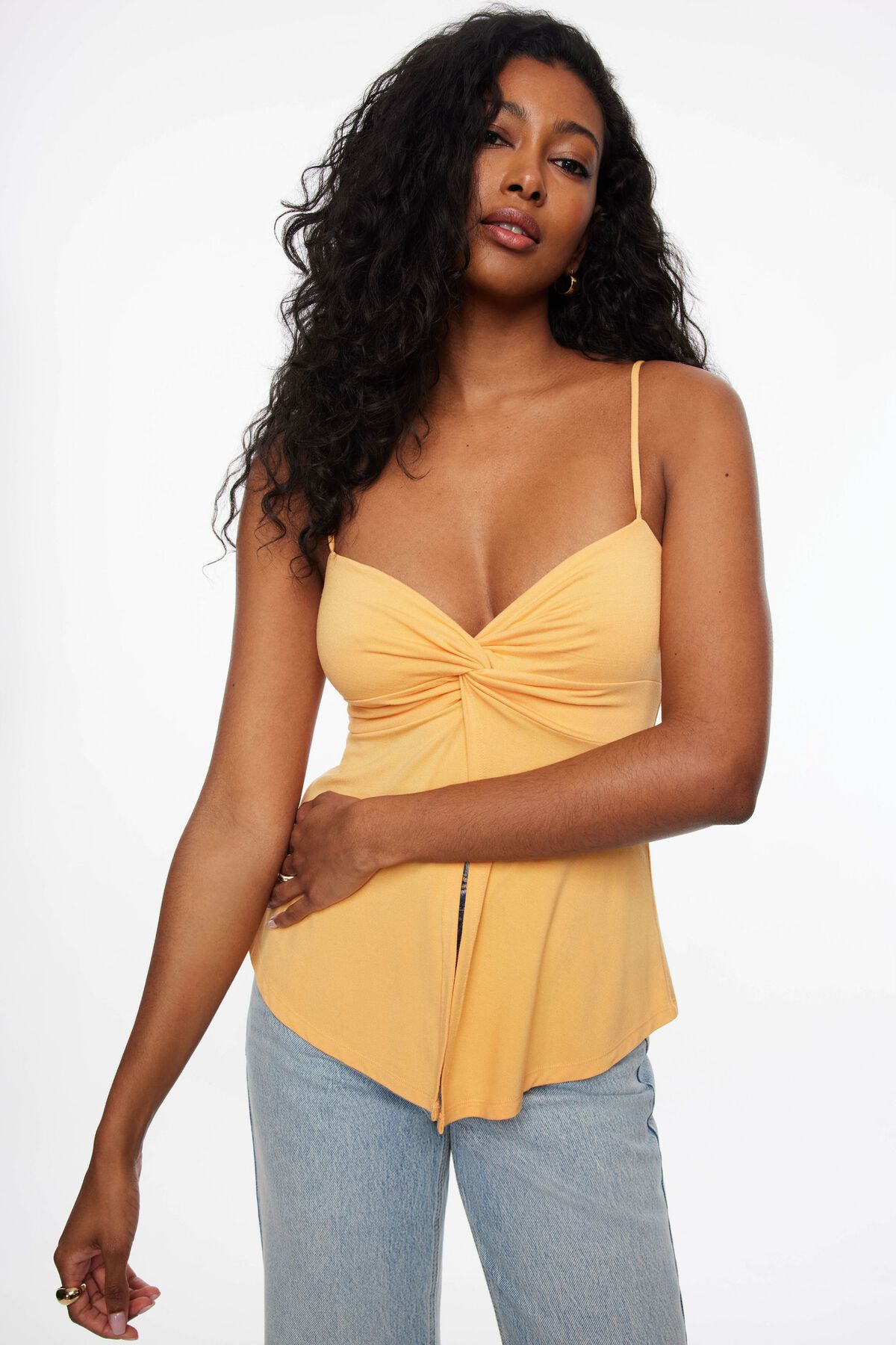 Twisted Cami Top ORANGE | Dynamite