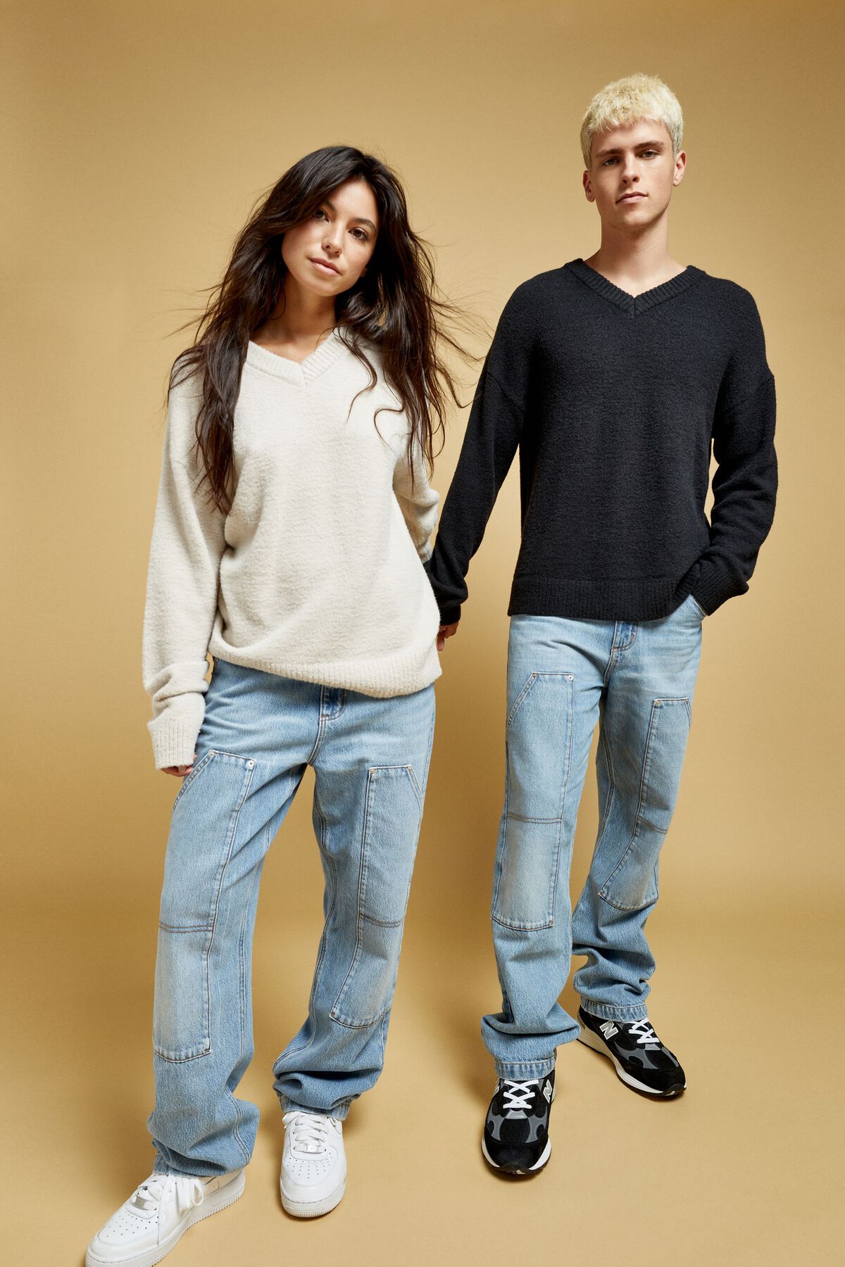 Unisex Straight Baggy Jeans - Gunner Bleu Blue | Dynamite