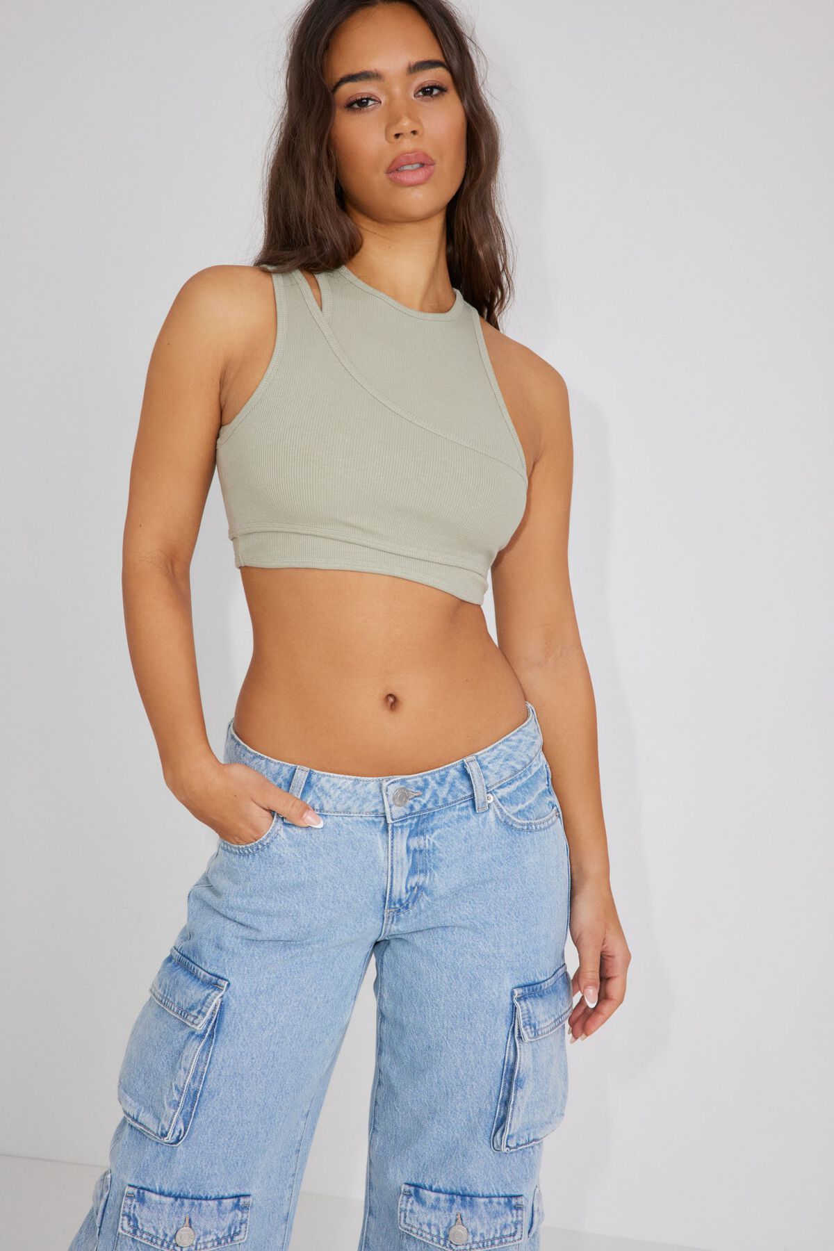 Layered Asymmetrical Tank Top | Dynamite