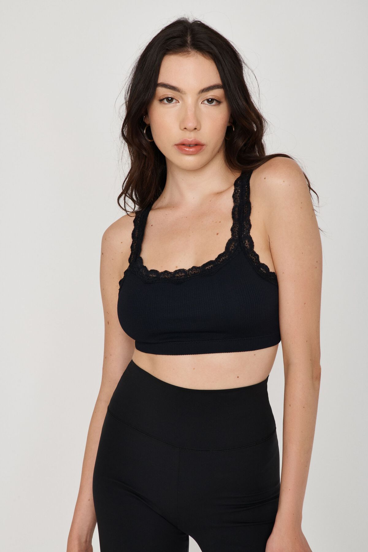 Dynamite Sadie Seamless Lace-Strap Tank - 10006627306V