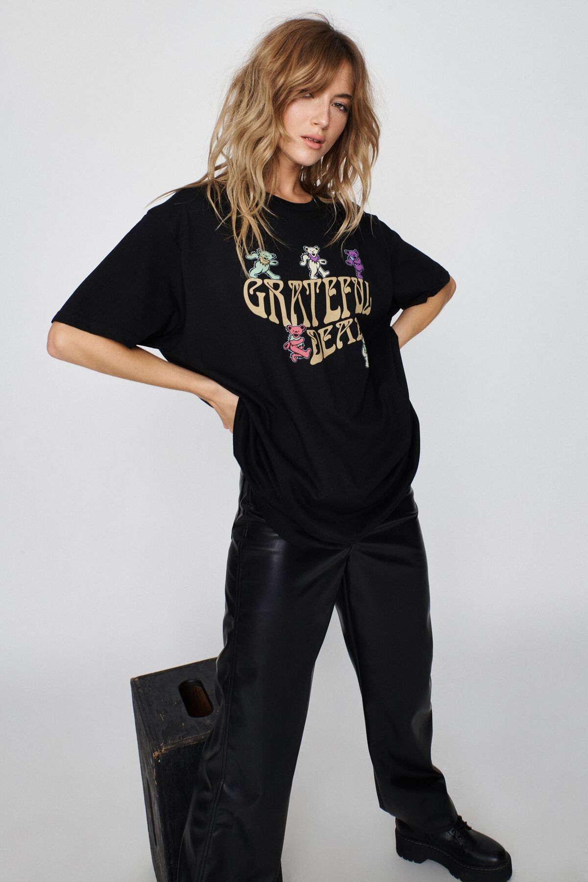 Oversized Band Tee Black | Dynamite