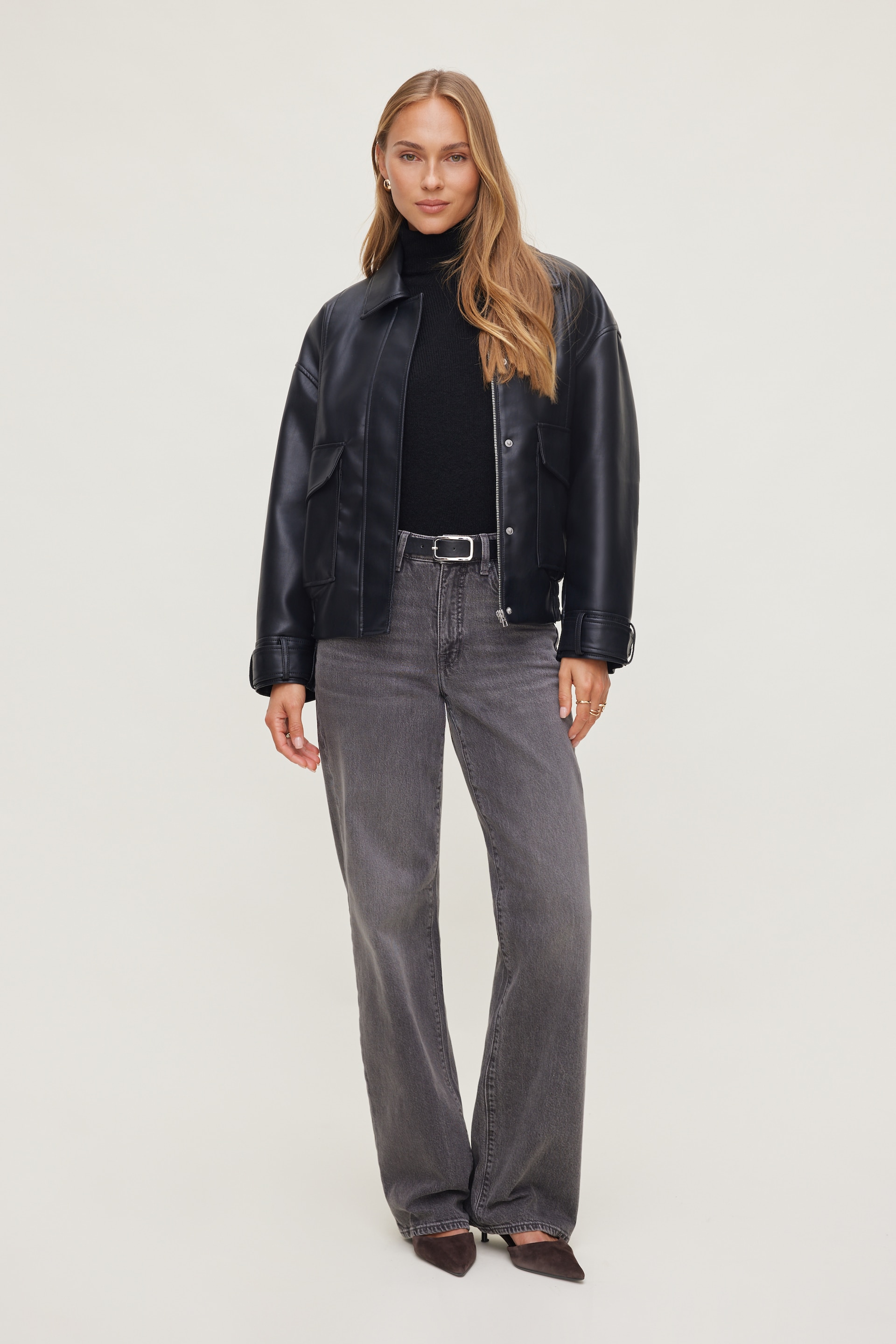 Heidi High Rise Wide Leg Jeans BLACK | Dynamite