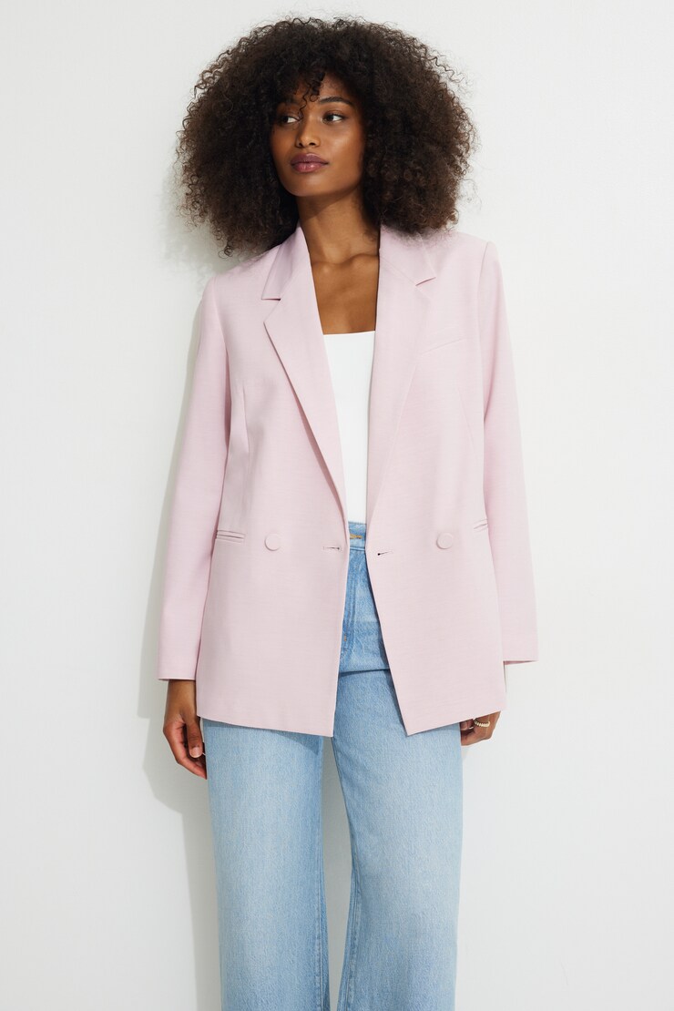 Noa Oversized Blazer Pink | Dynamite